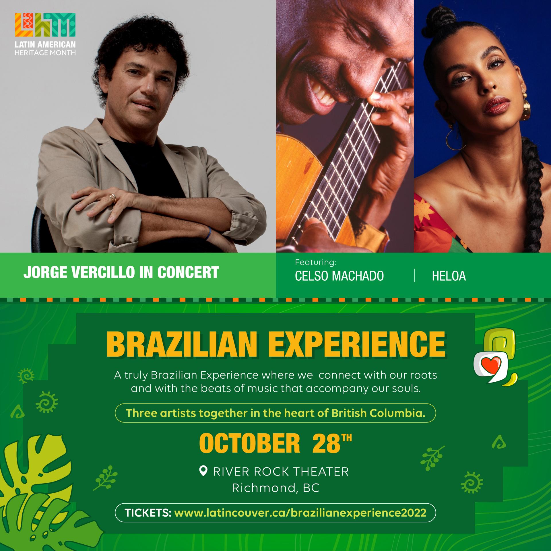 Jorge Vercillo in Concert - A Brazilian Experience Night (No Longer ...